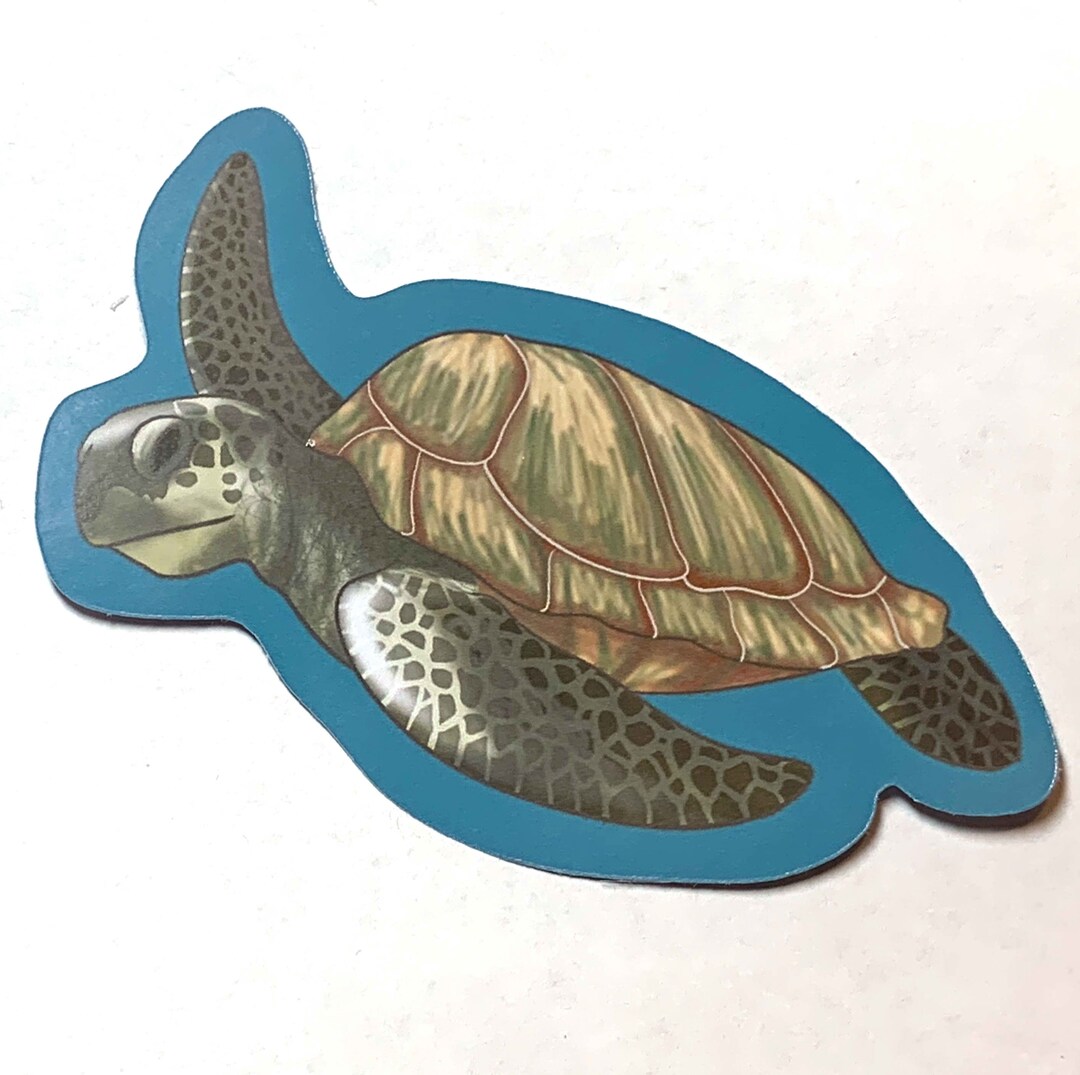 Sea Turtle Sticker - Etsy