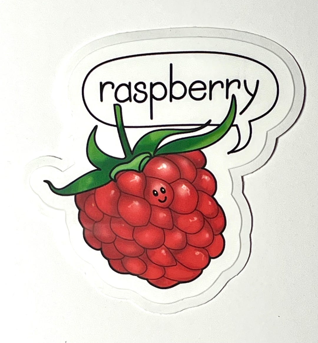 Cute Raspberry Vinyl Stickers - Etsy