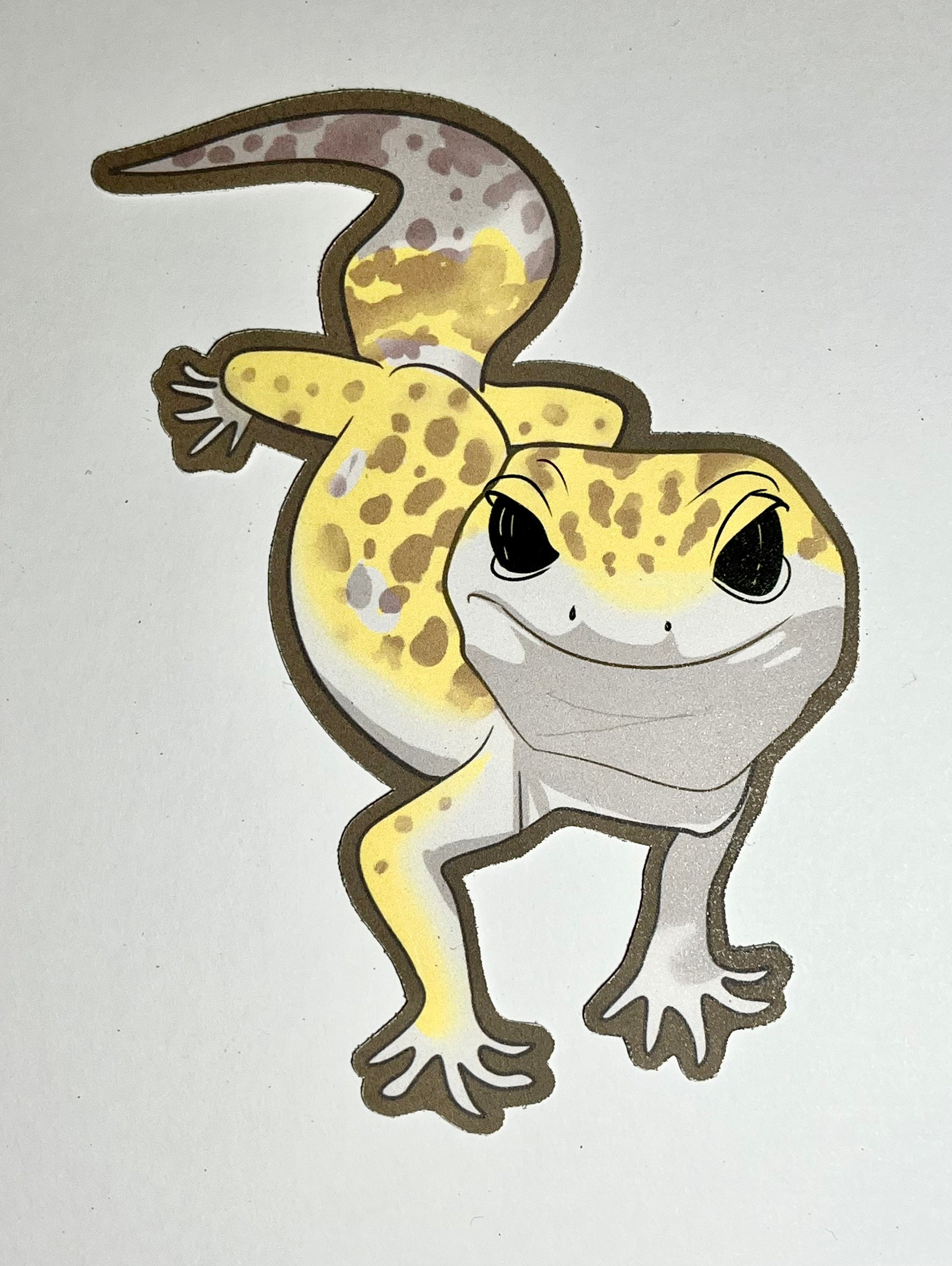 Leopard Gecko Sticker | Etsy