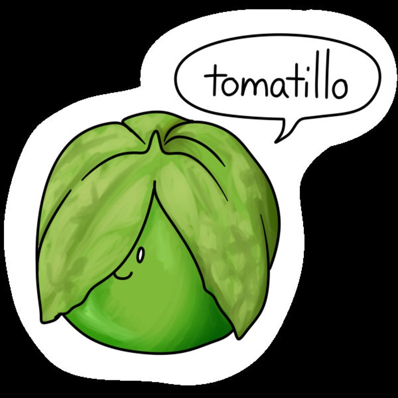 Cute Tomatillo Vinyl Stickers - Etsy