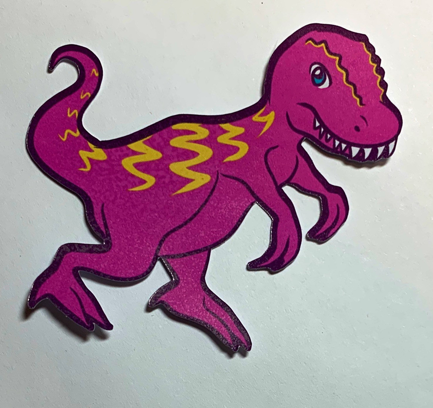 Pink T-rex Dinosaur Sticker | Etsy