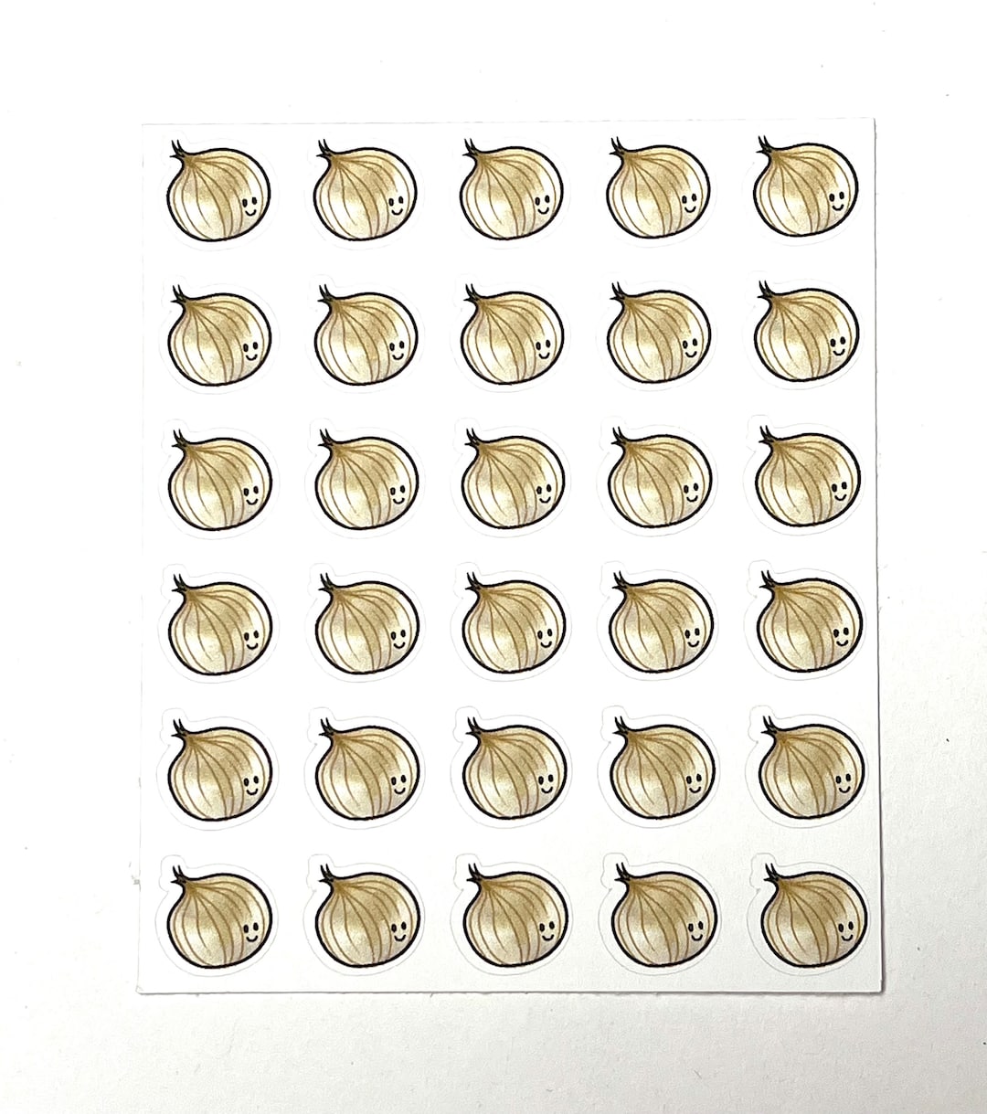 Cute Onion Planner Stickers - Set of 30 Mini Paper Stickers - Etsy