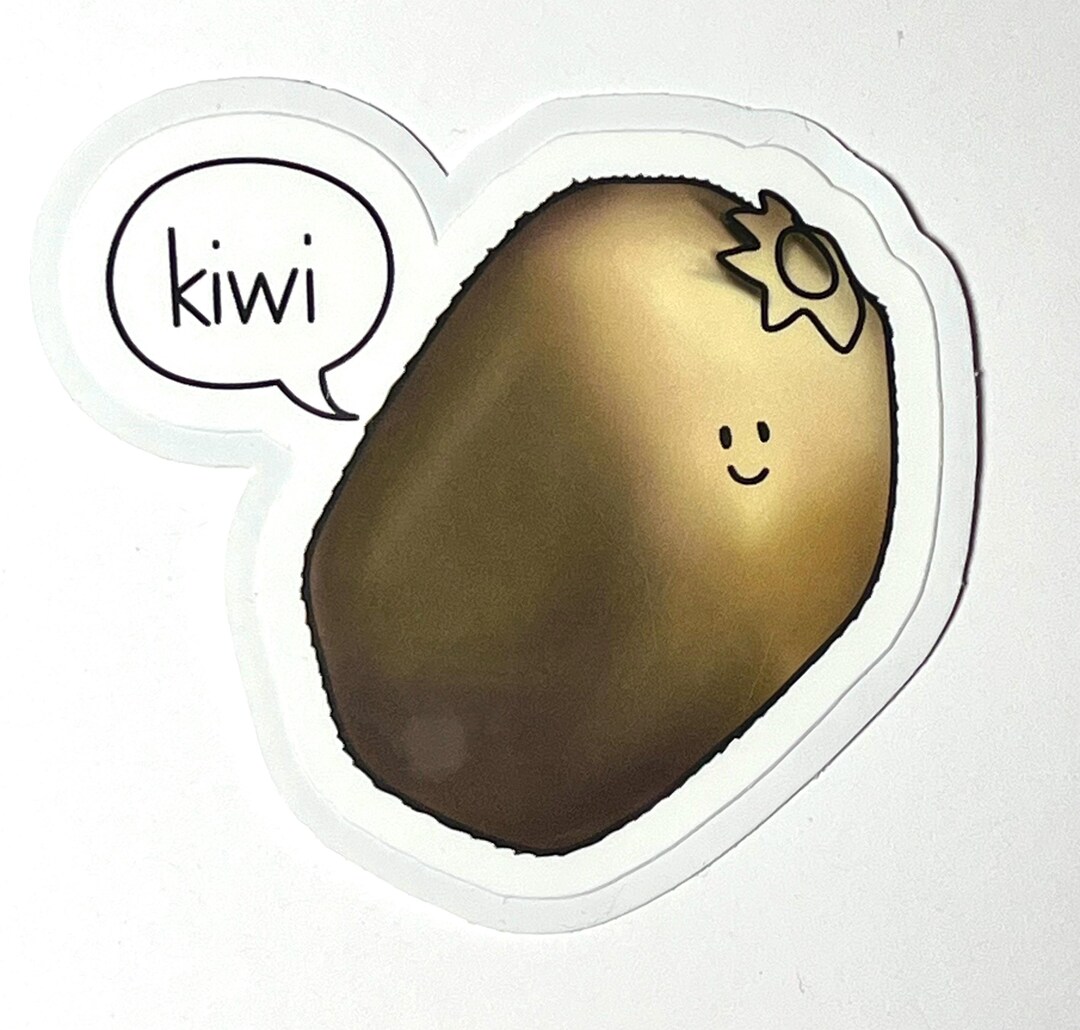 Cute Kiwi Fruit Vinyl Stickers - Etsy