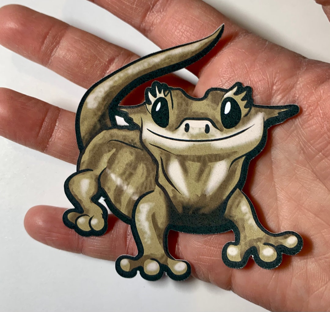 Crested Gecko Sticker - Etsy