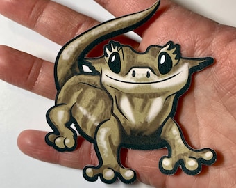 Crested Gecko Sticker - Etsy