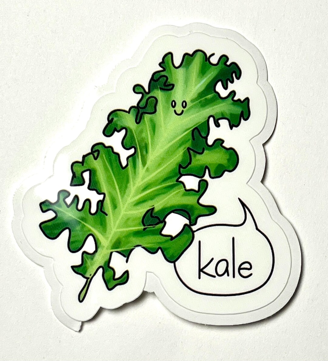 Cute Kale Vinyl Stickers - Etsy