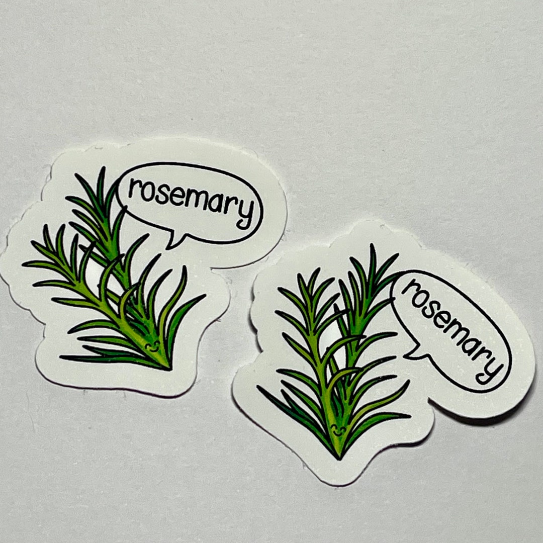 Cute Rosemary Vinyl Stickers - Etsy