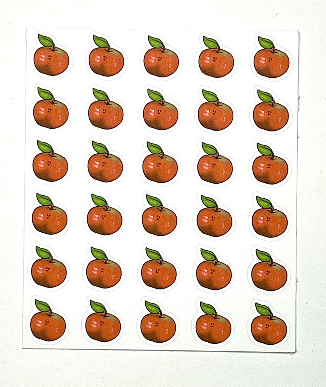 Cute Apple Planner Stickers - Set of 30 Mini Paper Stickers - Etsy