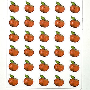 Cute Apple Planner Stickers - Set of 30 Mini Paper Stickers - Etsy