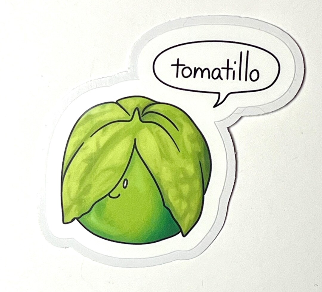 Cute Tomatillo Vinyl Stickers - Etsy