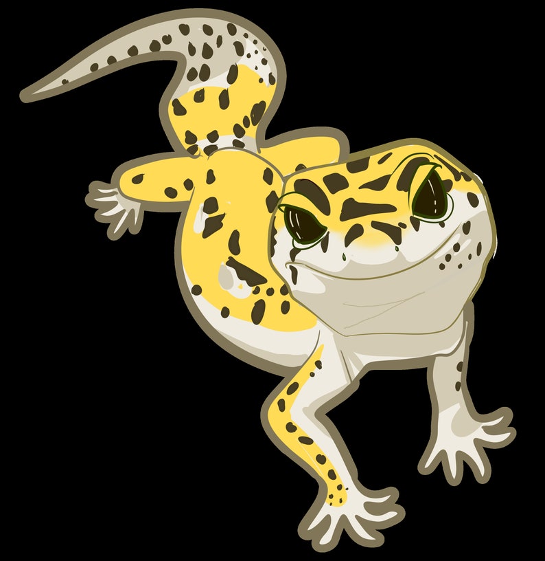 Leopard Gecko Sticker - Etsy