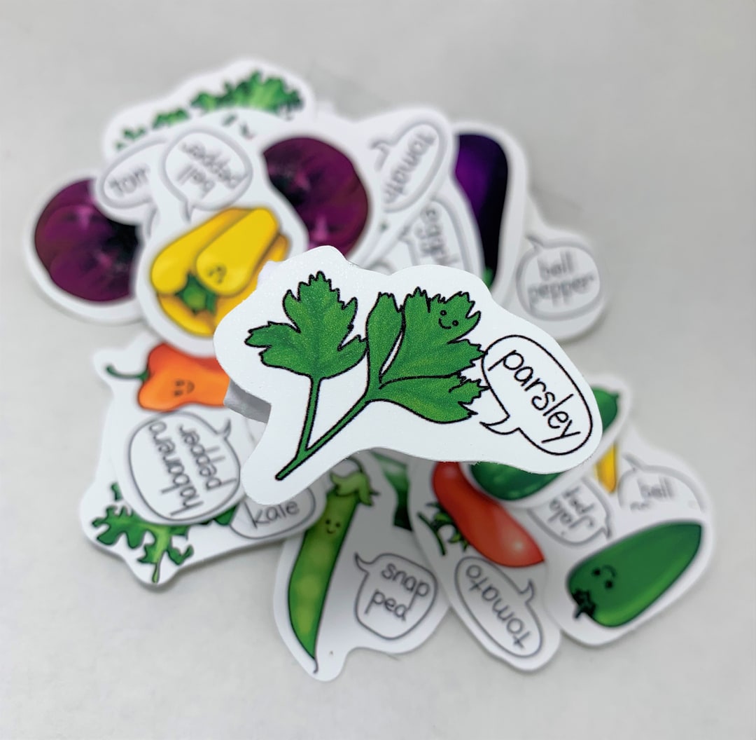 Cute Parsley Vinyl Stickers - Etsy