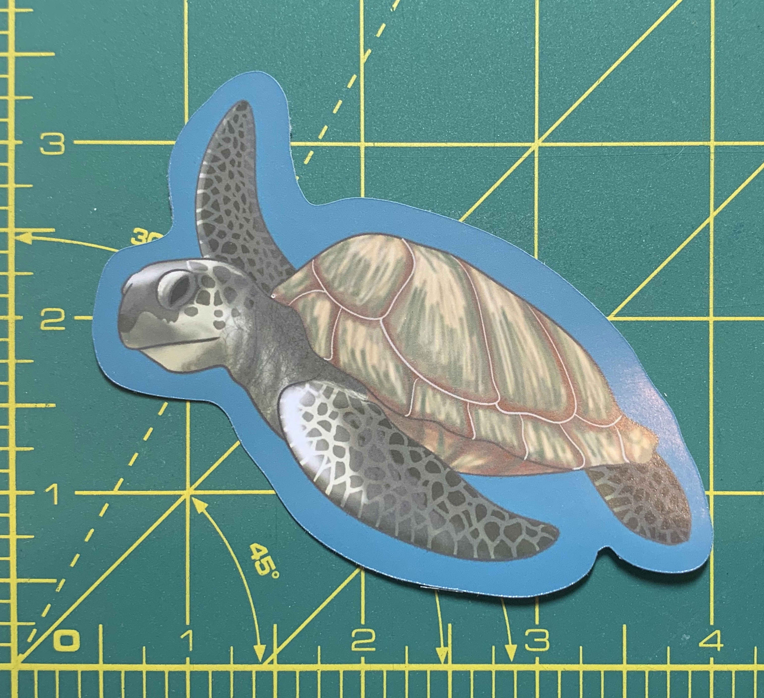 Sea Turtle Sticker - Etsy