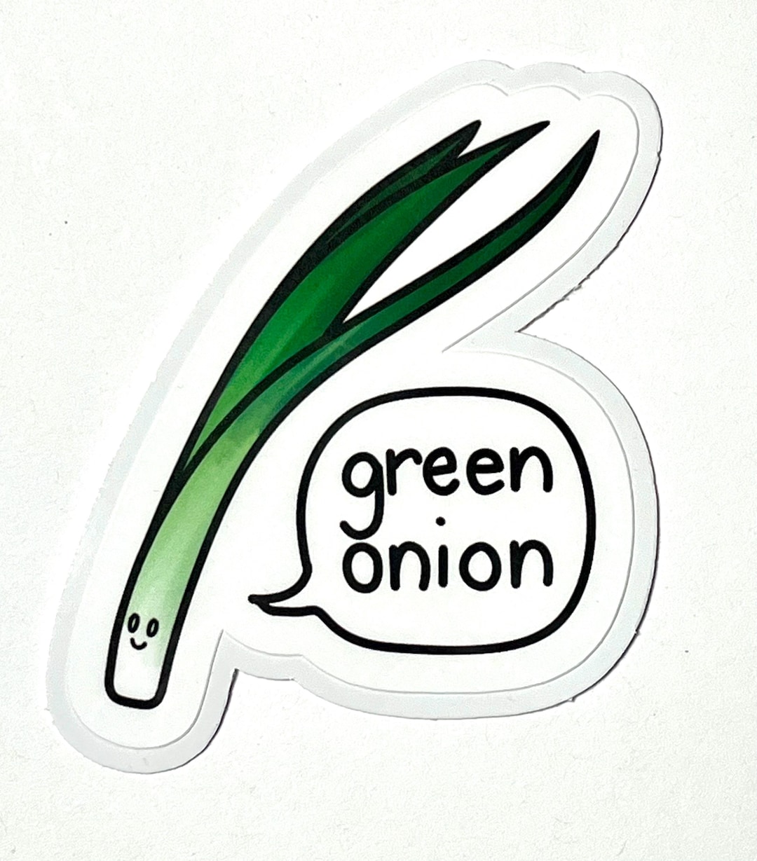 Cute Green Onion Vinyl Stickers - Etsy