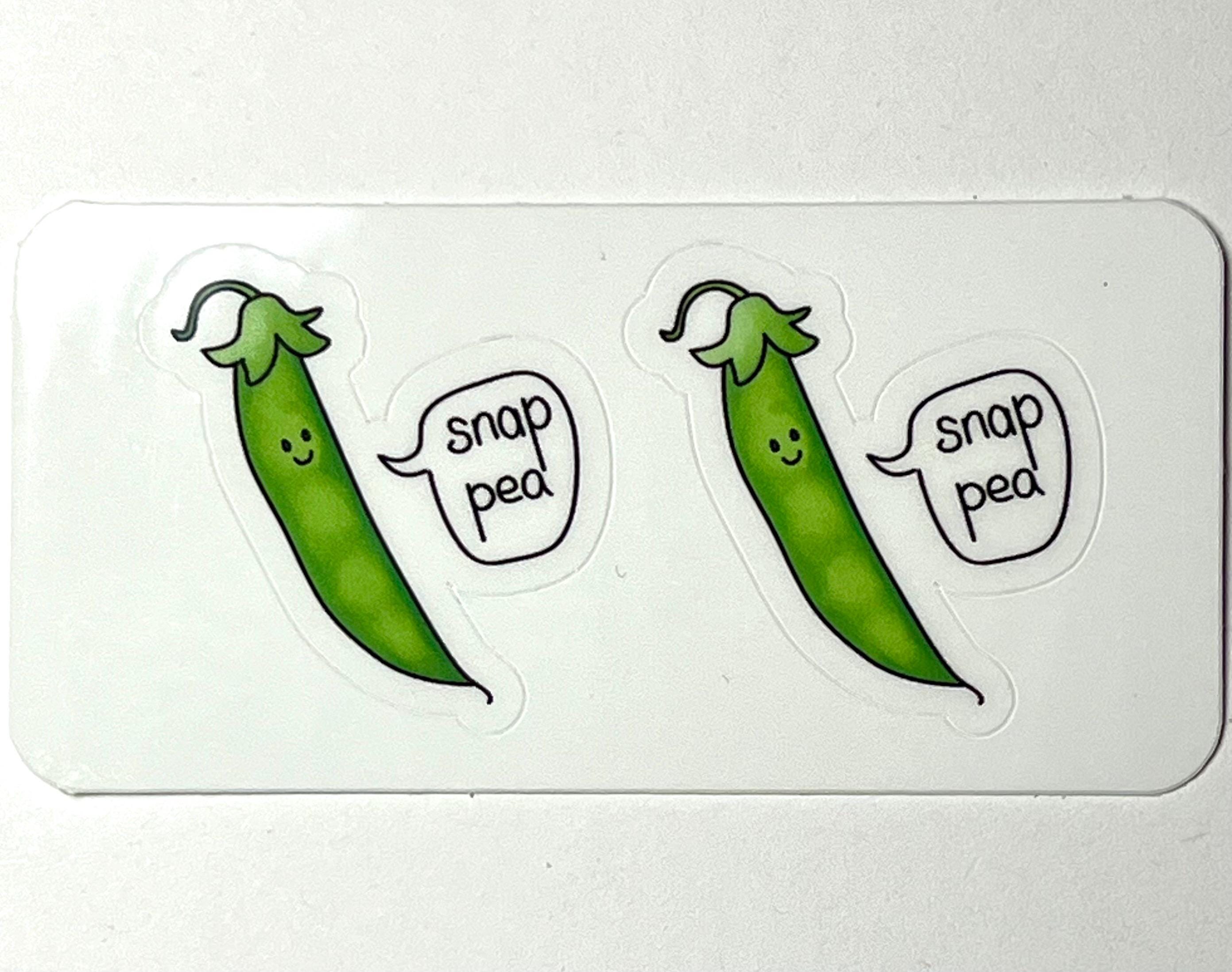 Cute Peas in a Pod Stickers - Etsy