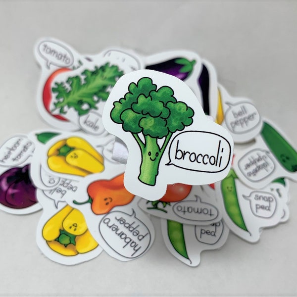 Broccoli Stickers - Etsy