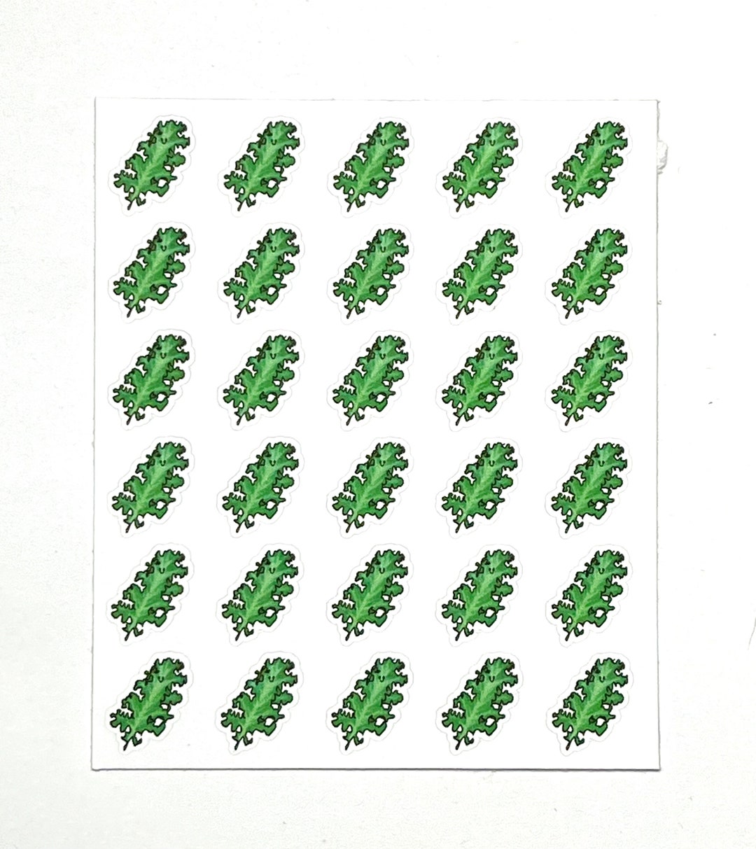 Cute Kale Planner Stickers - Set of 30 Mini Paper Stickers - Etsy