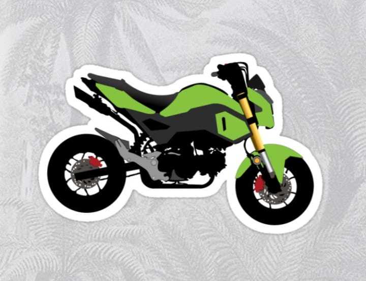 Honda Grom Motorcycle Stickers choose a Color - Etsy