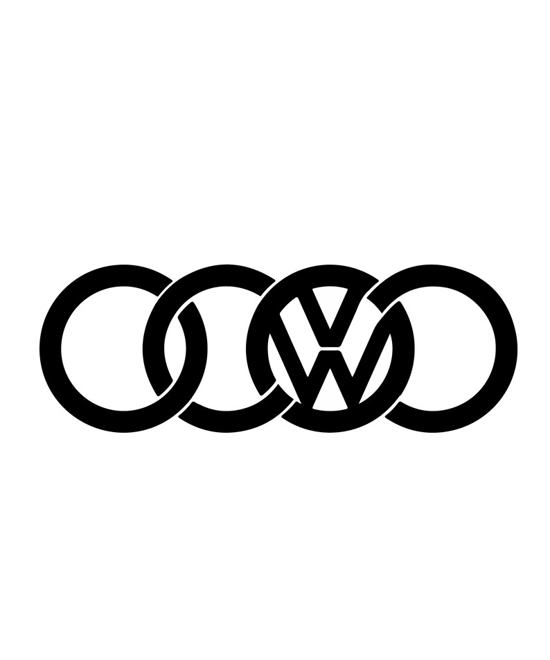 AUDI VW LOGO Vinyl Decal Euro Sticker - Etsy