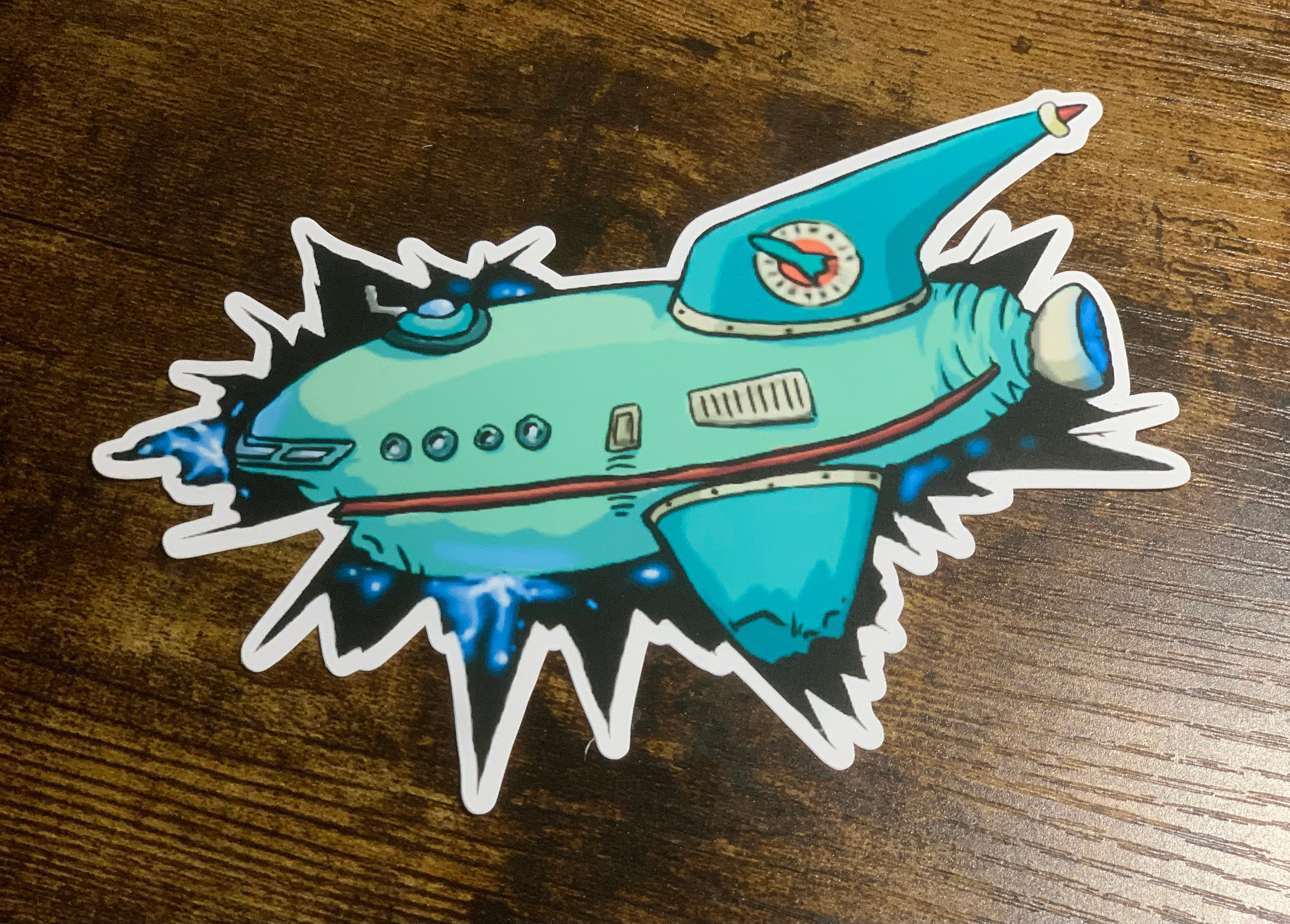 Futurama Vinyl Decal Planet Express Ship Vinyl Decal - 5 Inch Futurama ...