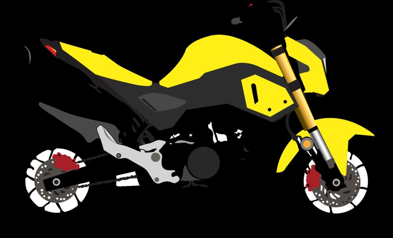 Honda Grom Motorcycle Stickers choose a Color - Etsy