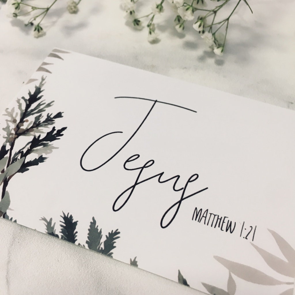 DIGITAL DOWNLOAD | PRINTABLE | Names of Jesus Advent | Christmas ...
