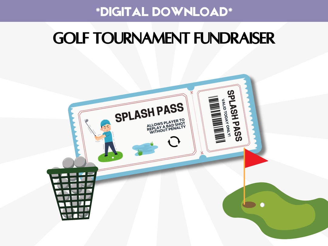 Splash Pass Water Hazard Non Profit Golf Tournament Fundraiser Coupon ...