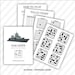 Warships Printable Puzzle Game - Digital Download Battleship Logic Game ...