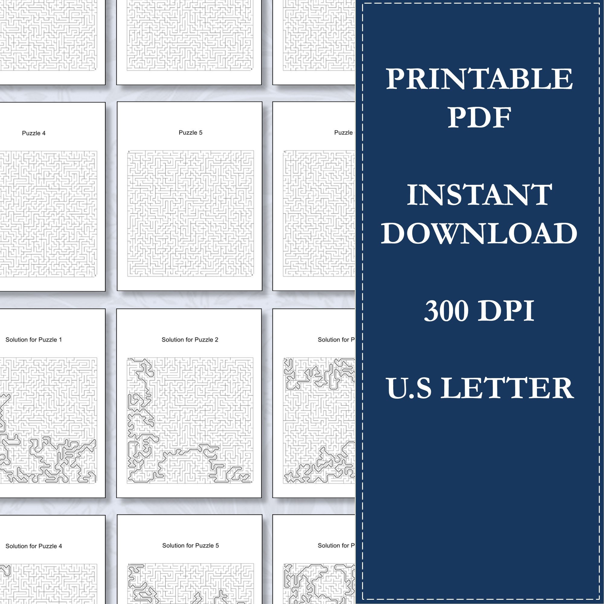 Printable Mazes | 100 Fun Hex Cells Maze Puzzle Book | Hard Maze ...