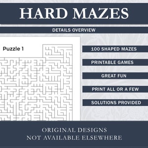 100 Complex Maze Puzzles for Adults - Harder Than Ever, Volume 5 ...