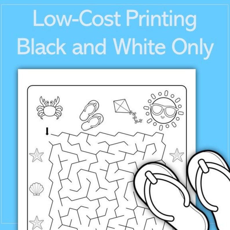 Maze Activities for Kids | 40 Printable Summer Beach Mazes for Kids ...