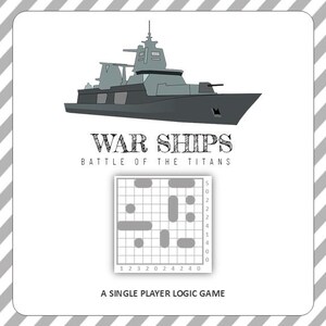 Warships Printable Puzzle Game - Digital Download Battleship Logic Game ...