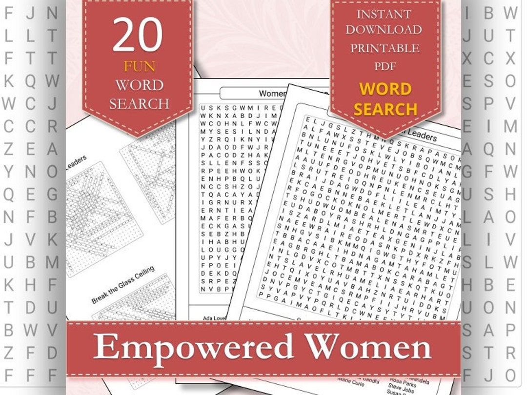 The Empowered Woman Word Searches | Engaging Puzzles for Women | Self ...