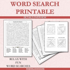Rural Country Life Word Searches | Engaging Puzzles for All Ages ...