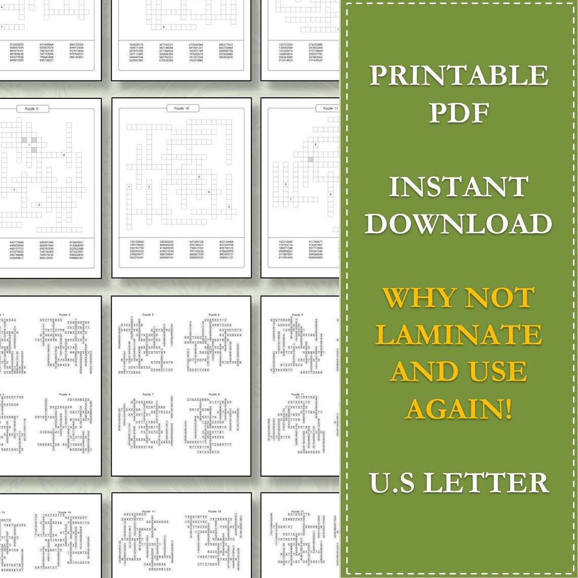 Mid-level Mastery: 50 Number Fill Puzzles With Starter Clues | Instant ...