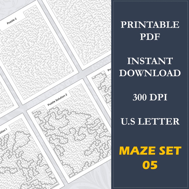 100 Complex Maze Puzzles for Adults - Harder Than Ever, Volume 5 ...