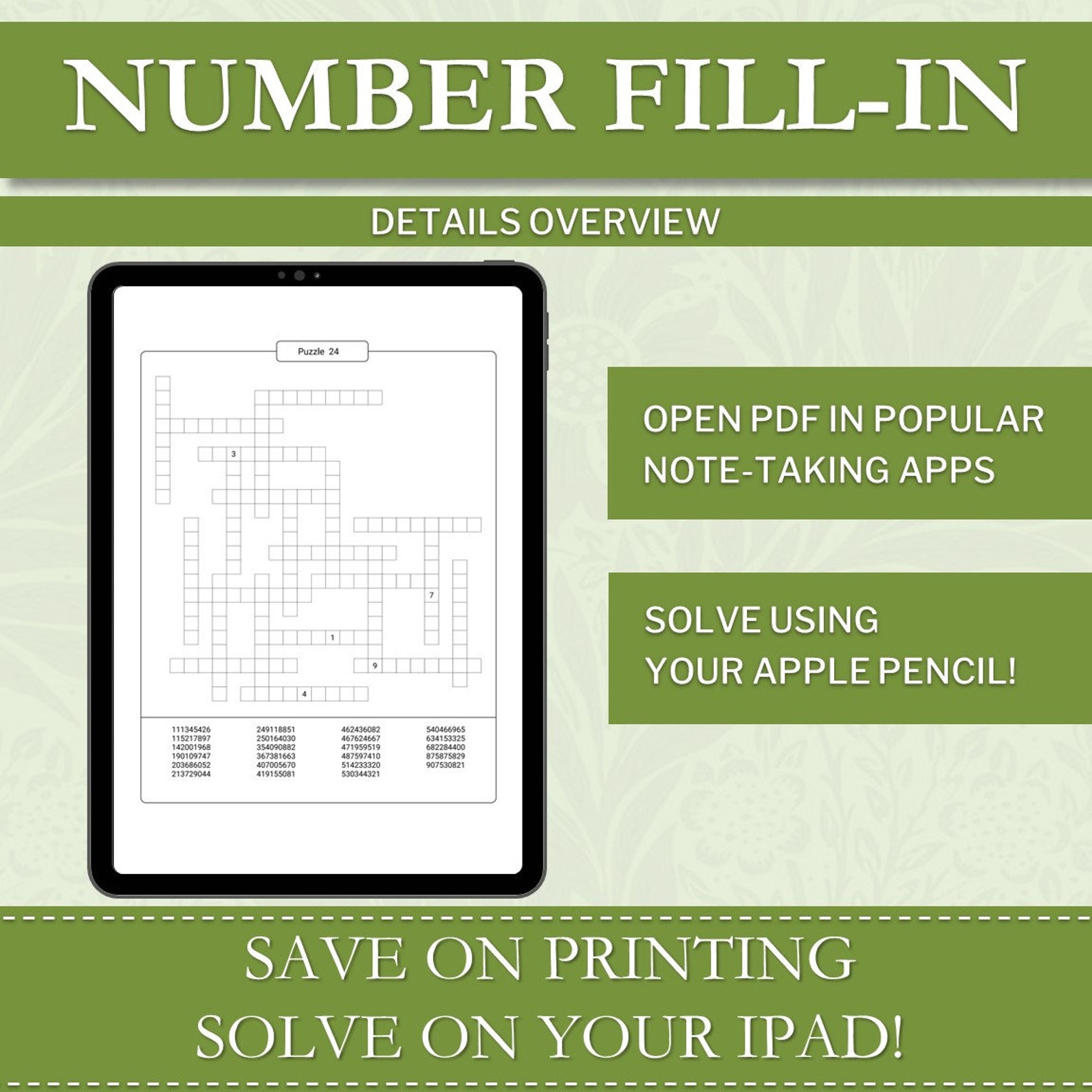 Mid-level Mastery: 50 Number Fill Puzzles With Starter Clues | Instant ...