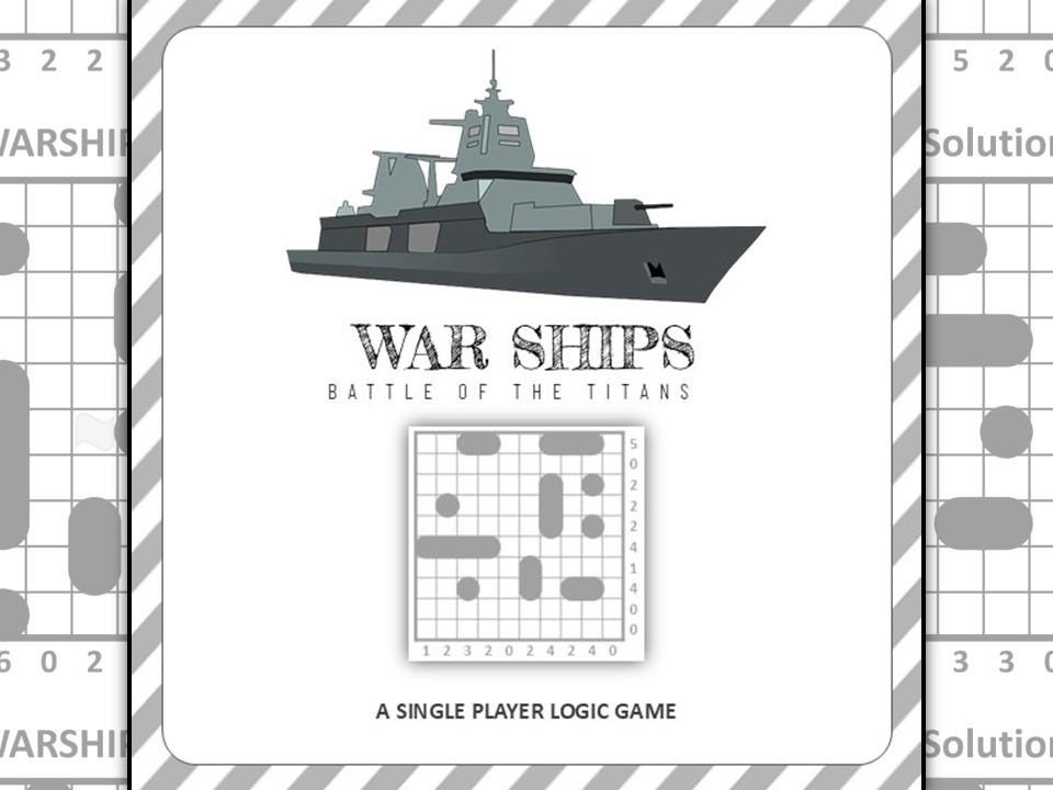 Warships Printable Puzzle Game Digital Download Battleship Logic Game ...