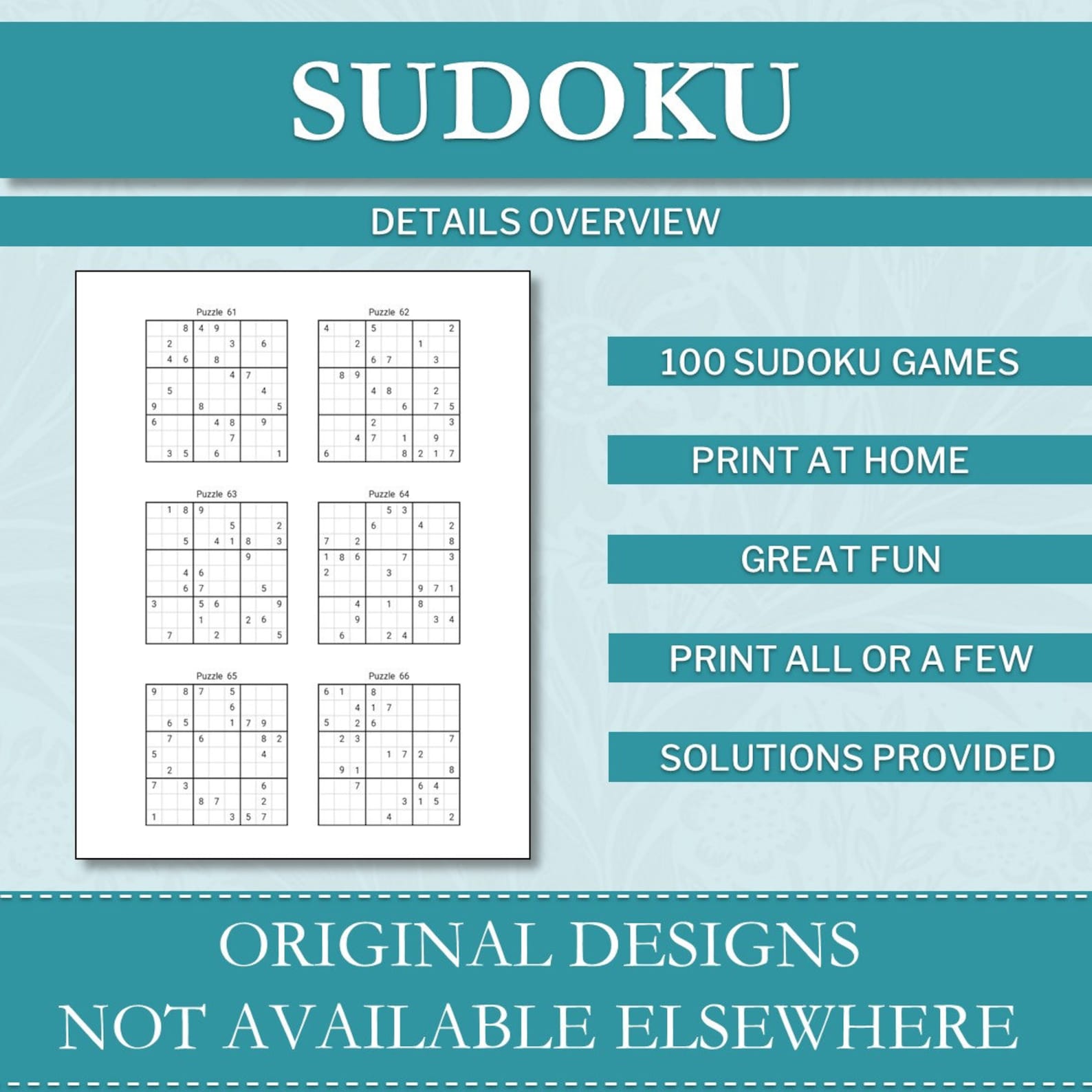 Sudoku Challenge | Volume 4: 100 Puzzles | More per Page! | Printable ...
