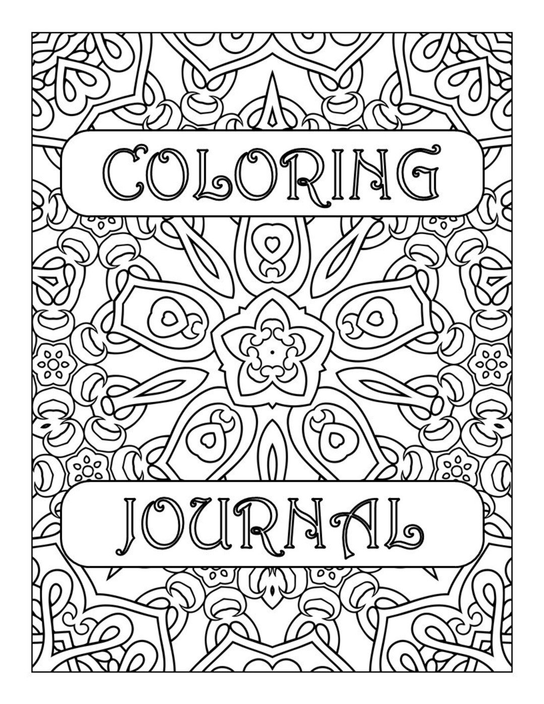 Coloring Journal Personal Happy Place - Etsy