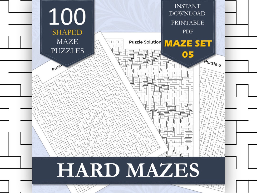 100 Complex Maze Puzzles for Adults - Harder Than Ever, Volume 5 ...