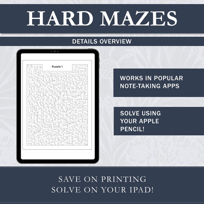 100 Hard Maze Puzzles for Adults: Final Frontier Vol. 9 (printable PDF ...
