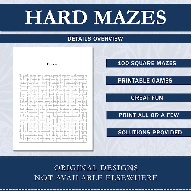 100 Circular Maze Puzzles: Super Hard Mazes for Adults (PDF) - Etsy