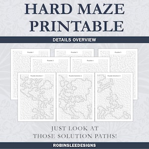 100 Complex Maze Puzzles for Adults - Harder Than Ever, Volume 5 ...