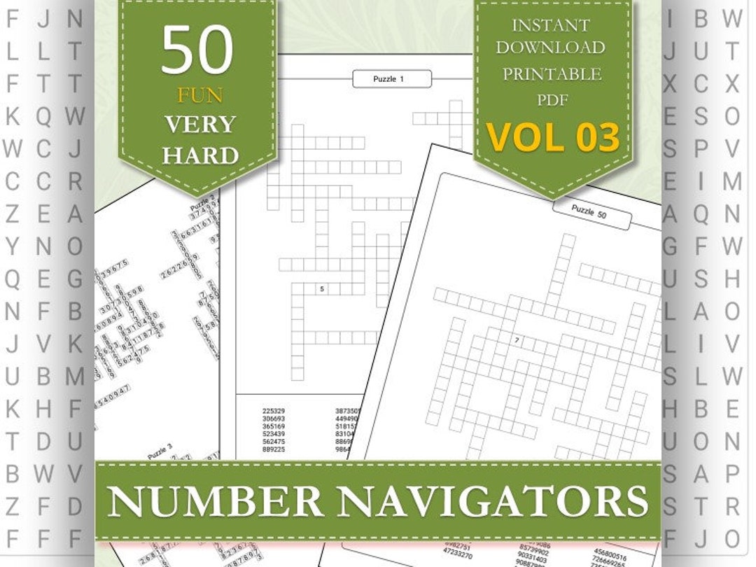 Number Navigators: 50 Number Fill Puzzles | Very Hard Vol 03 | Print ...