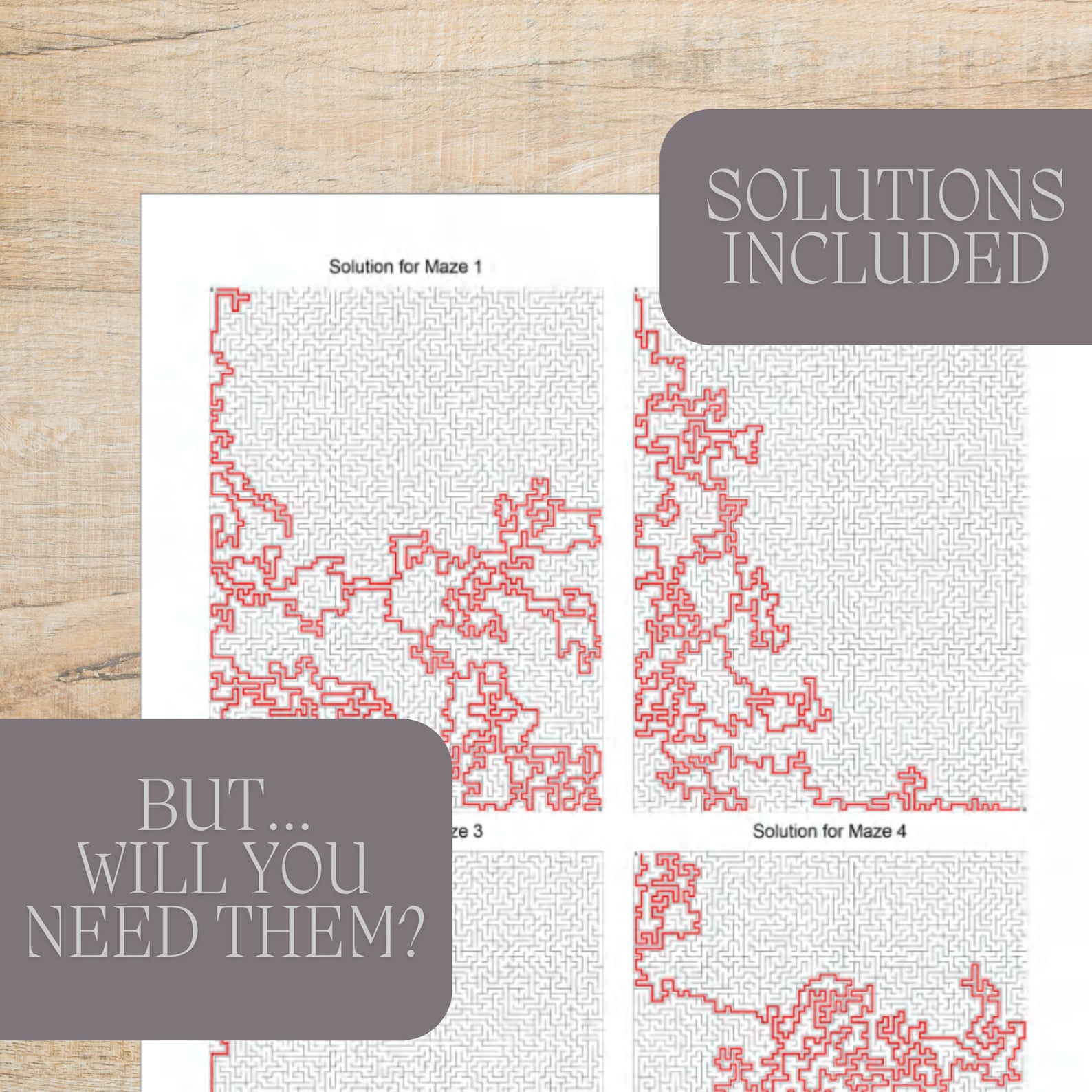 Printable Mazes for Adults - Hard Very Insanely Difficult 100 Mazes ...