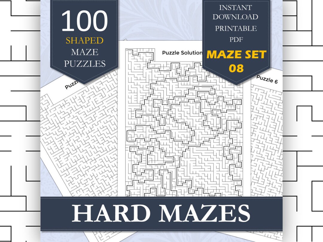 100 Labyrinthine Puzzles for Adults - Navigate the Complex, Volume 8 ...