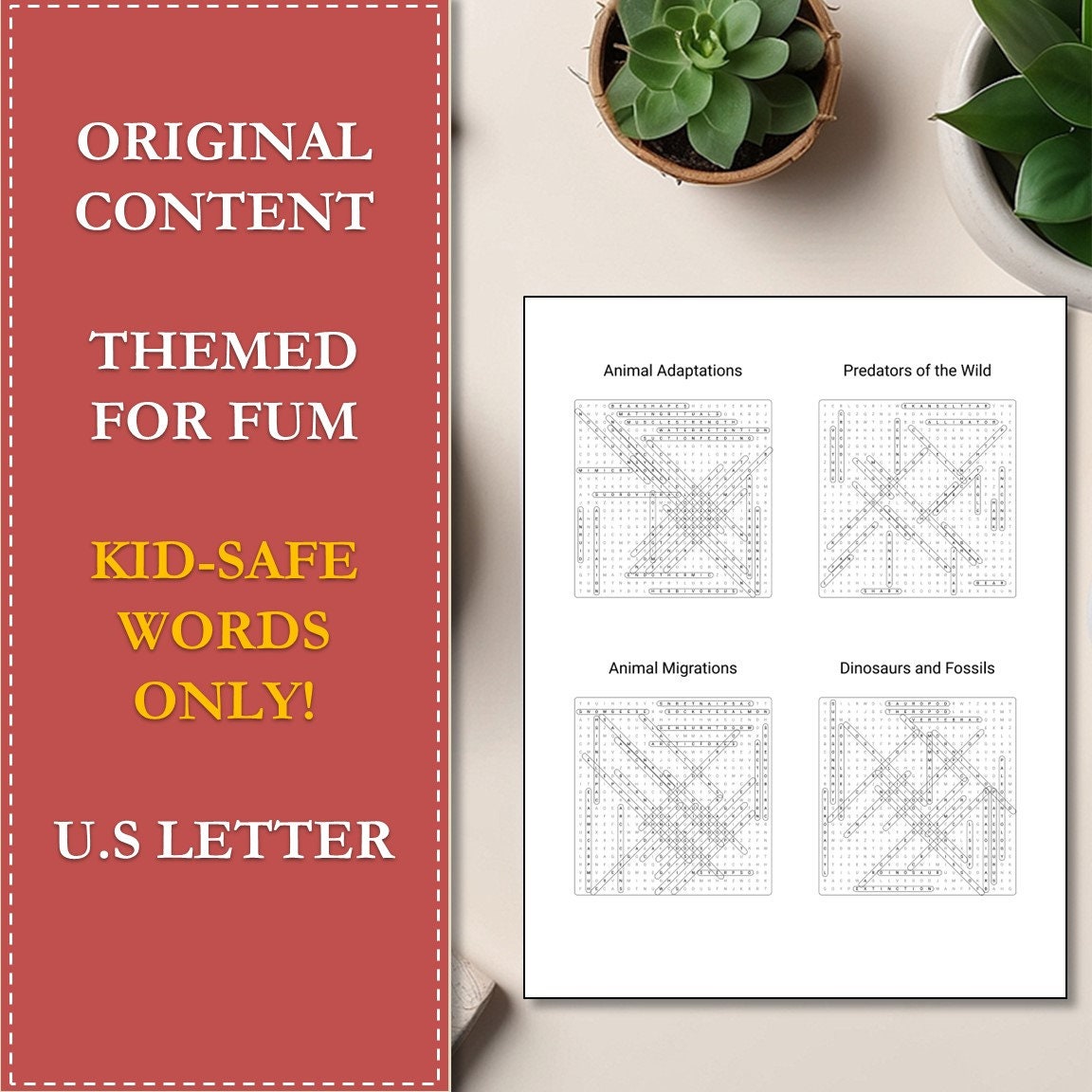 Nature and Animals Word Searches Engaging Puzzles for All Ages ...