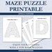Kids Letter Mazes, Easy A-Z for Kids | Printable Alphabet Maze | Maze ...