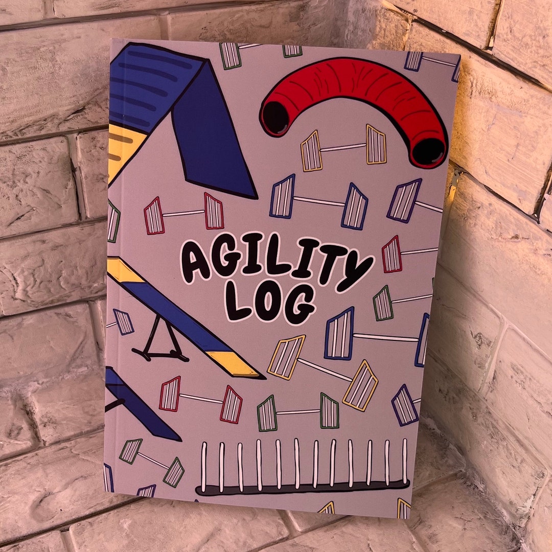 Dog Agility Trial and Title Tracker Notebook | Dog Agility Goal Journal ...